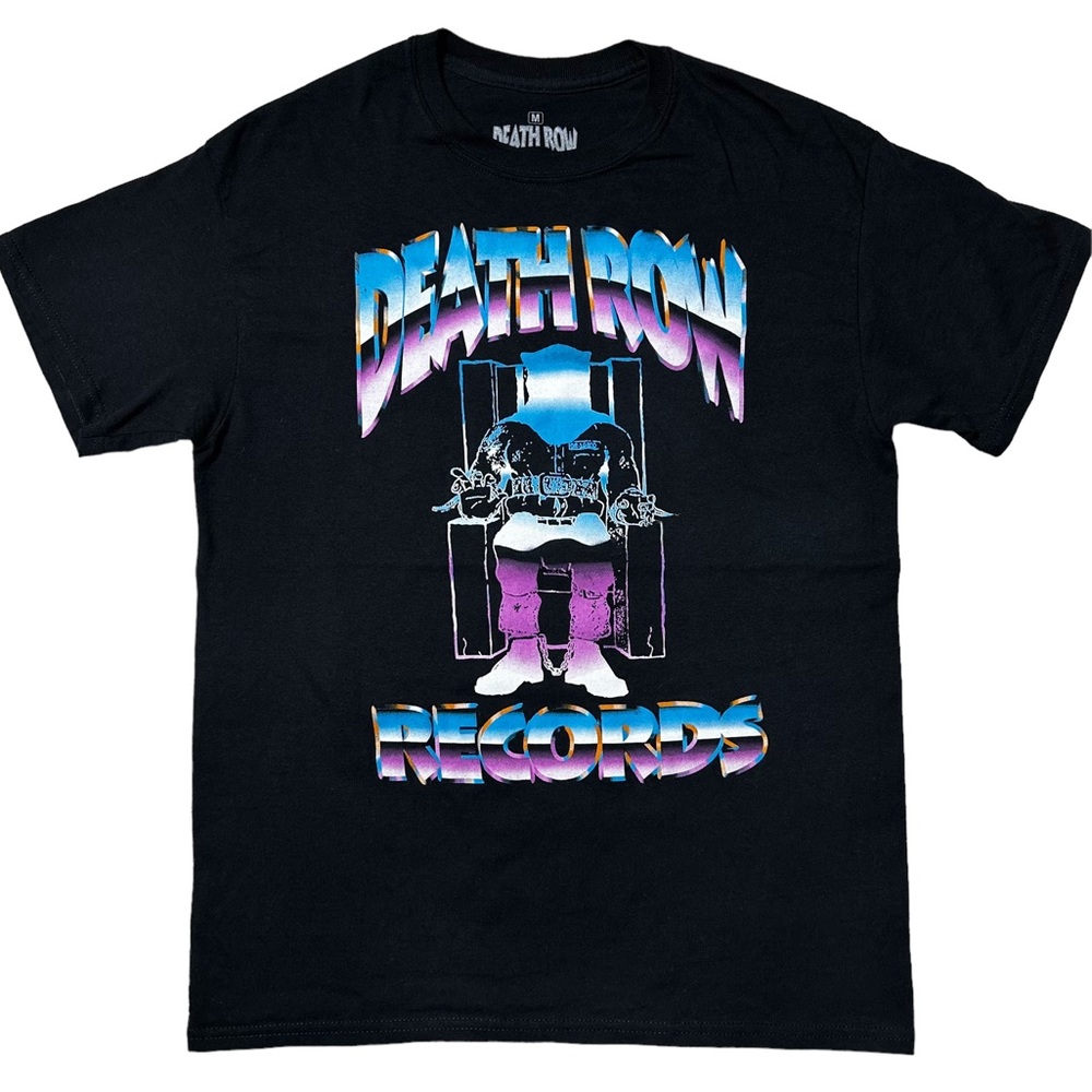 Death Row Records Official Chrome Logo Graphic T-Shir… - Gem